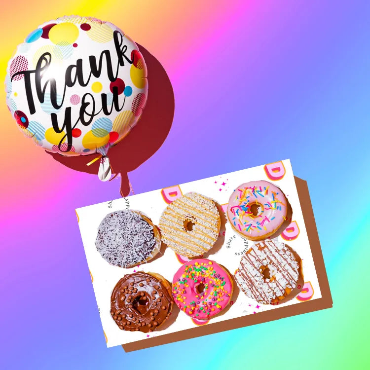 The Sweet Six Thank You Donut Gift Box Sydney | Fresh Donuts Delivered ...