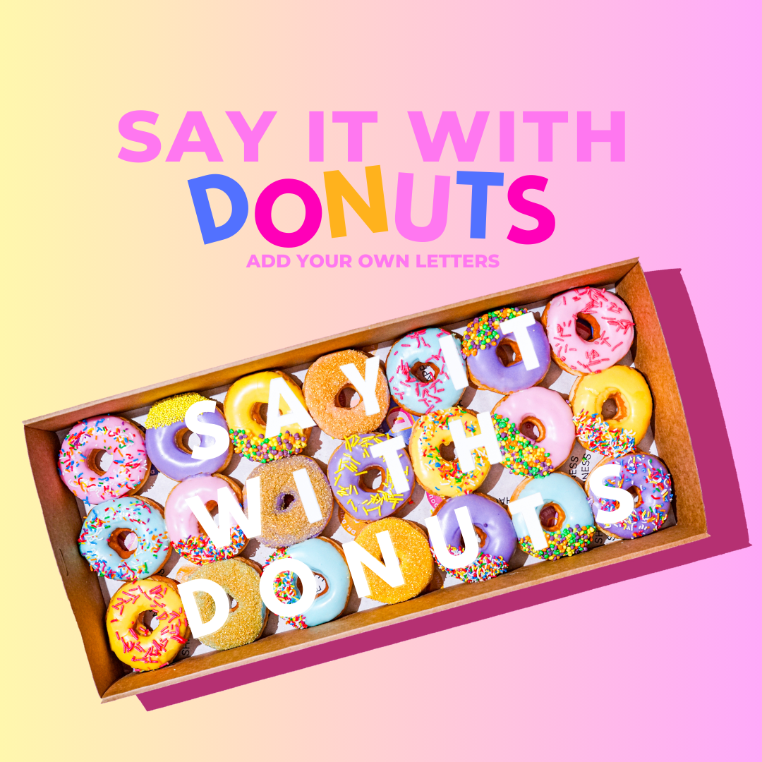 Custom Pstelation Mini Donuts - Delivered Across Sydney 7 Days Birthday ...