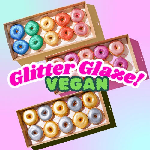 VEGAN Glitter Glaze Donuts - Delivered 7 Days Across Sydney Including ...