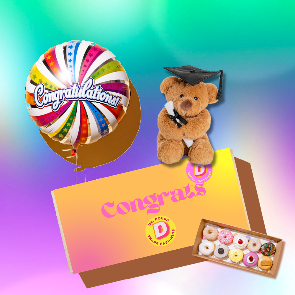 VEGAN Graduation Donut Gift Box - Gifts Delivered Across Sydney 7 Days ...
