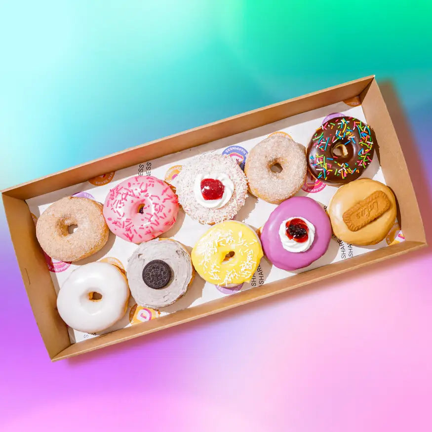 VEGAN Happy Birthday Donut Gift Box Delivered Across Sydney Including ...