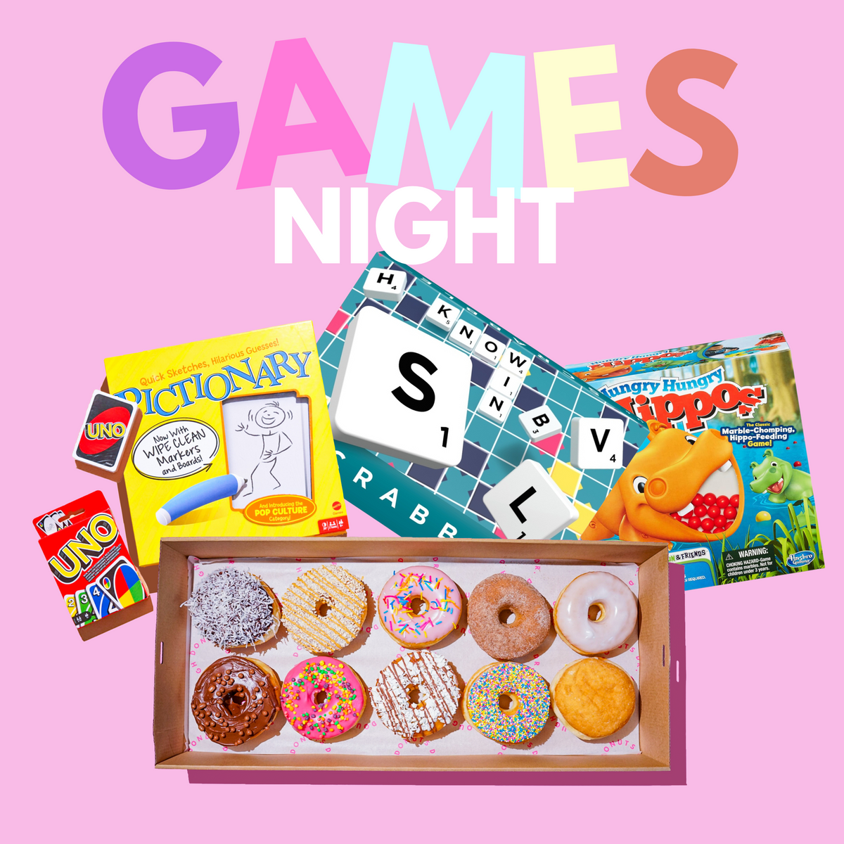 Donuts & Board Games - SAME DAY DELIVERY Gifts & Games Delivered Sydney ...